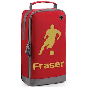 Personalised Football Boot Bag With Name & Design | Football Bag Gift ...
