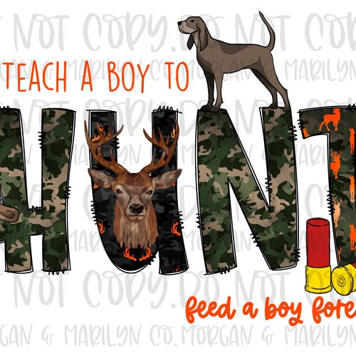 Hunt Like a Boy PNG Digital Download Duck Hunting - Etsy