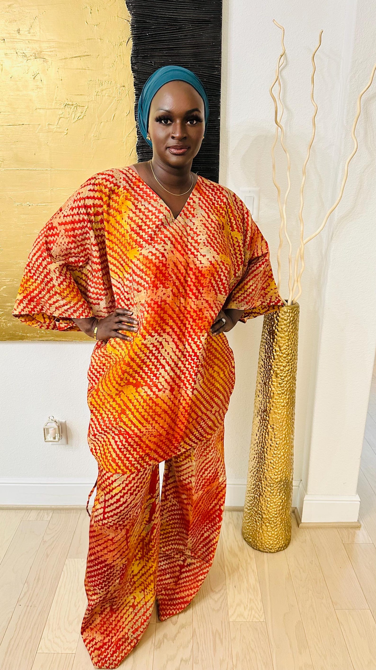 Two Piece Adire Set - Etsy