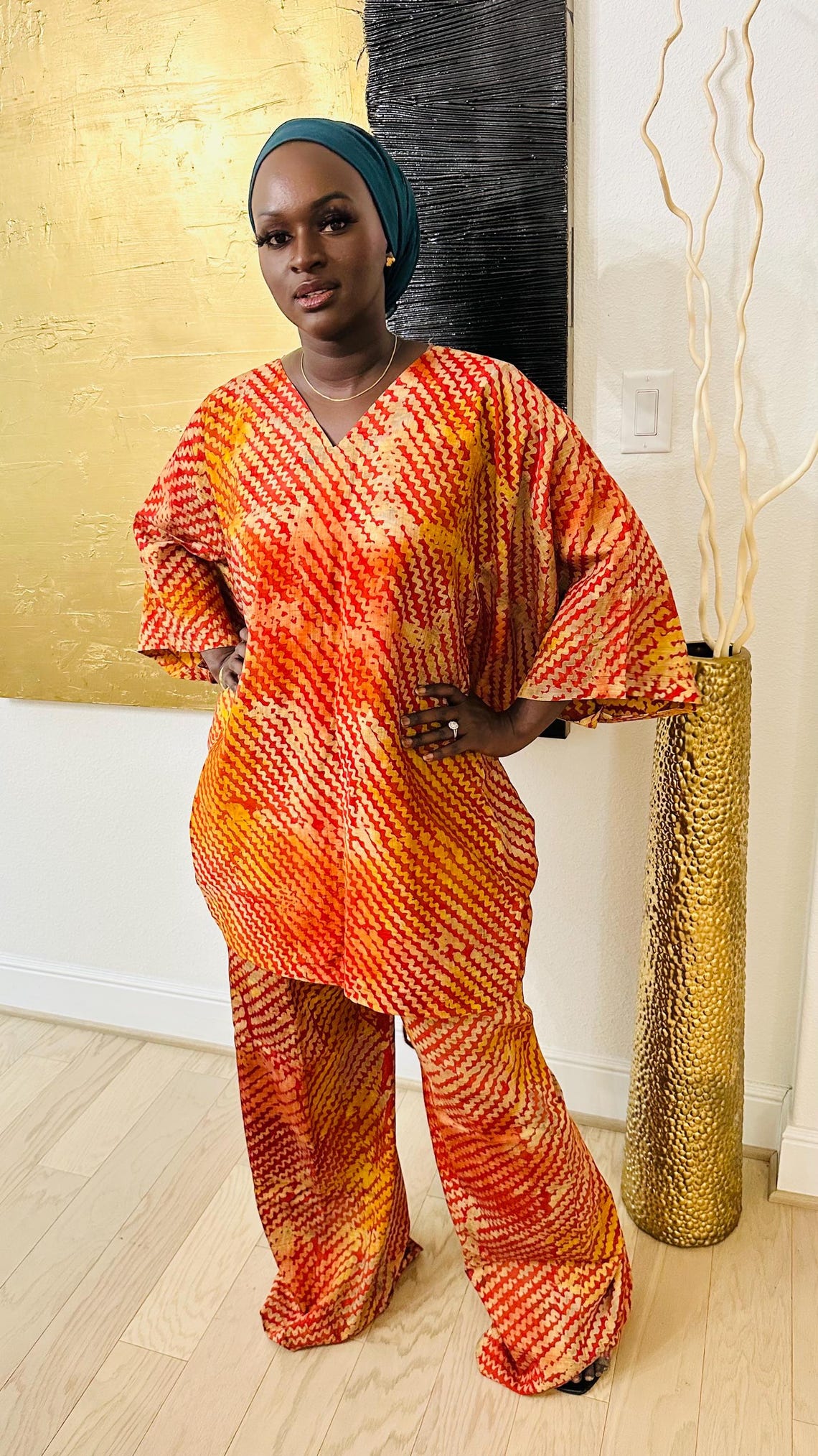 Two Piece Adire Set - Etsy