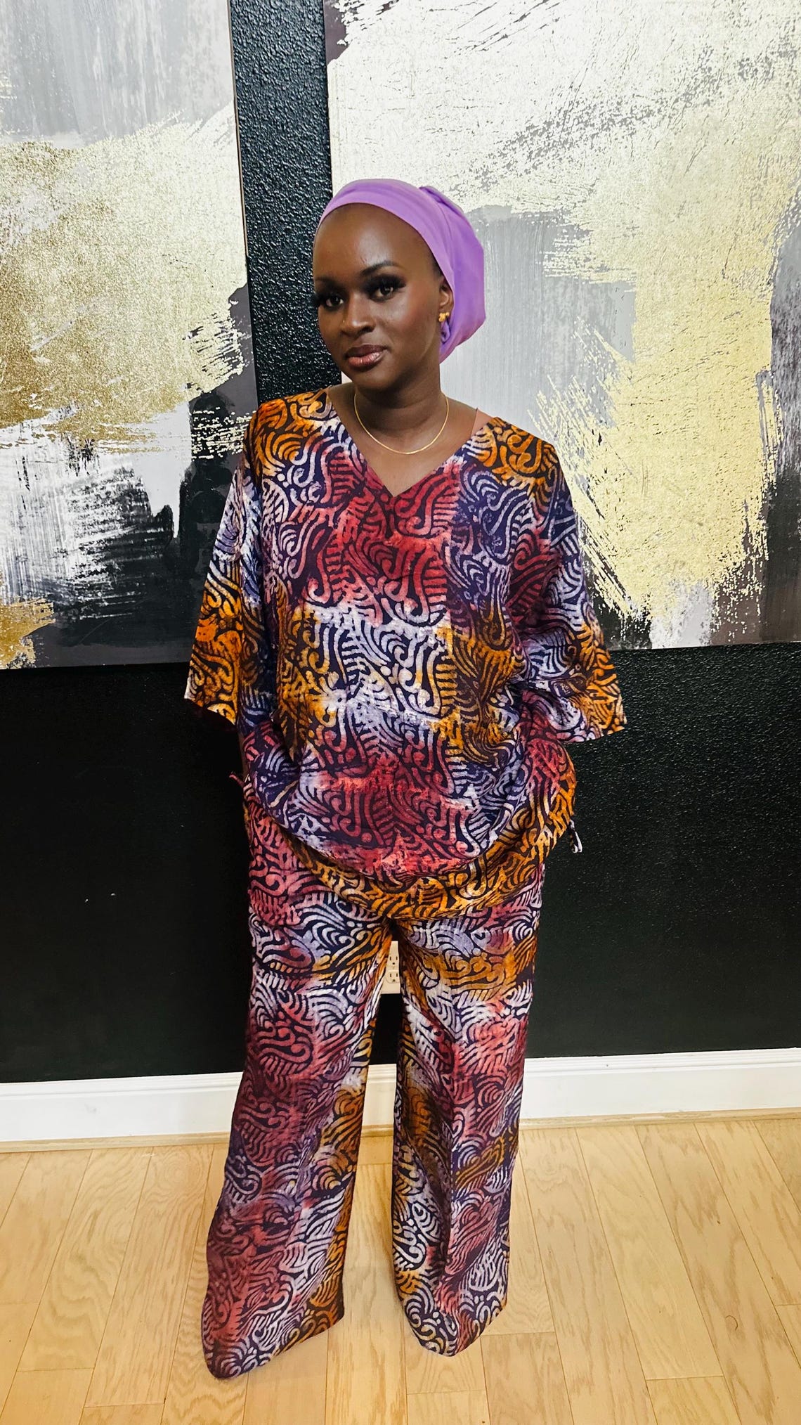 Two Piece Adire Set - Etsy