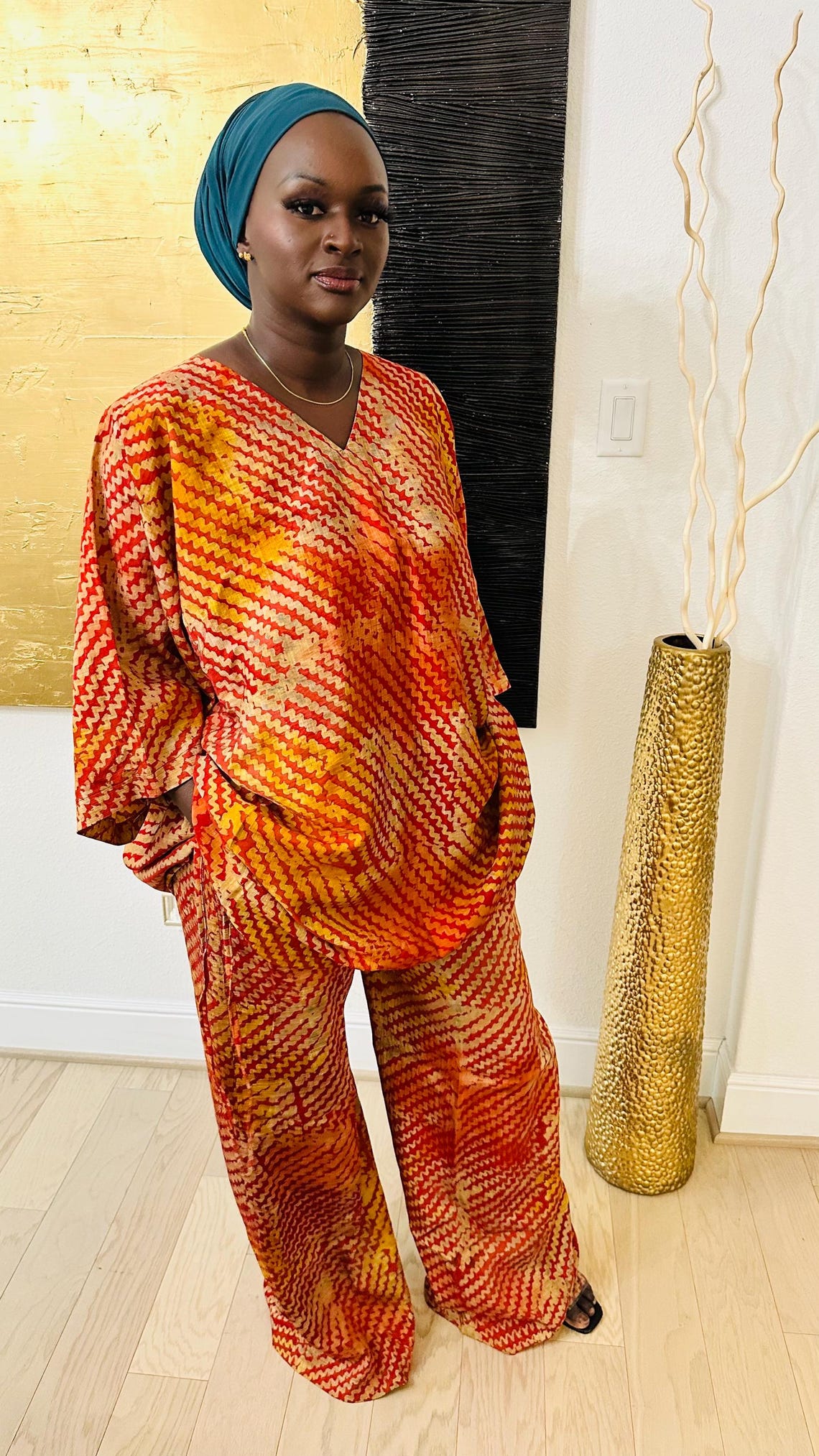 Two Piece Adire Set - Etsy