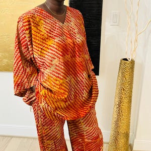 Two Piece Adire Set - Etsy