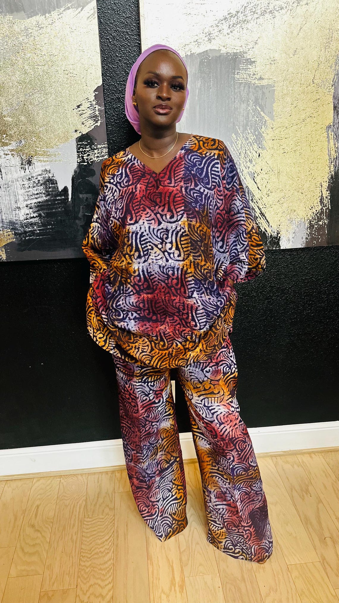 Two Piece Adire Set - Etsy