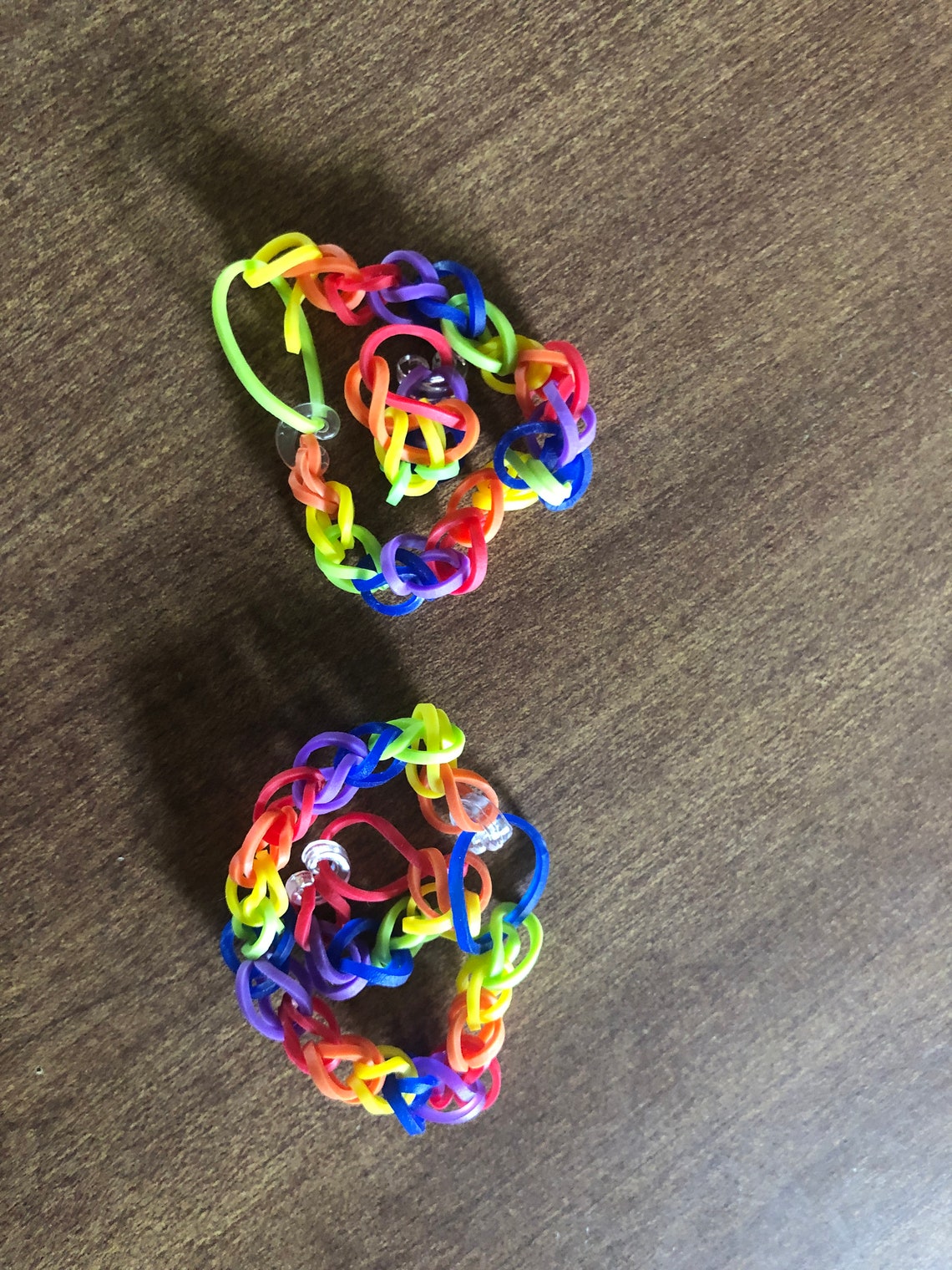Friendship BFF Rainbow Loom Bracelets and Rings to Match - Etsy