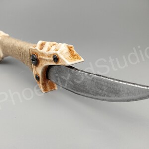 Predator Knife Replica – Bone Handle & Wrapped Grip – Cosplay Prop - Etsy