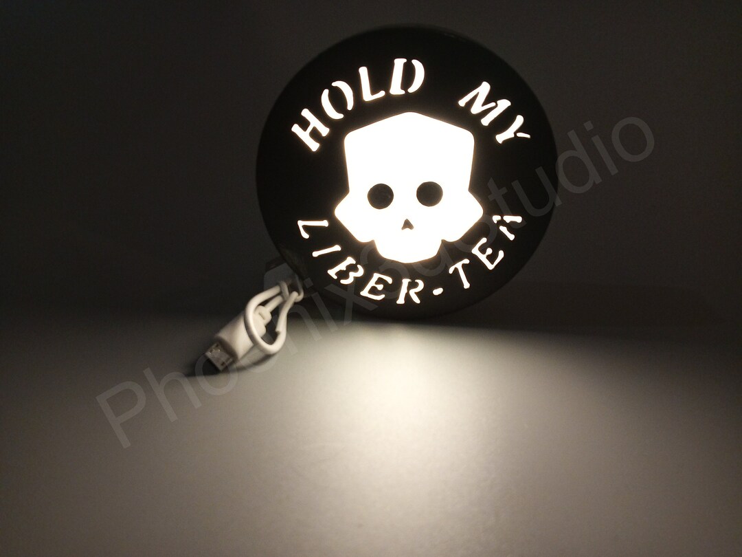 Hold My Liber-tea Fridge Hell Magnet With Light Home Decor Lamp - Etsy