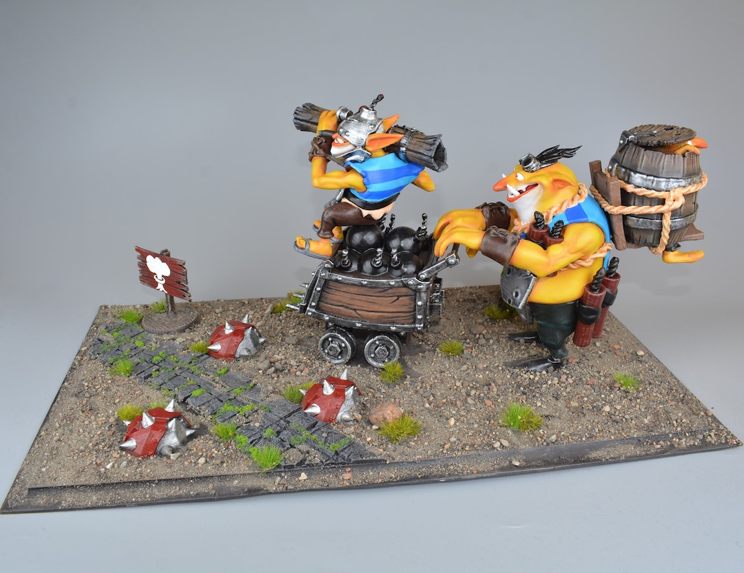 Figurine Dota 2 Squee, Spleen, and Spoon Statuette Diorama Figure R ...