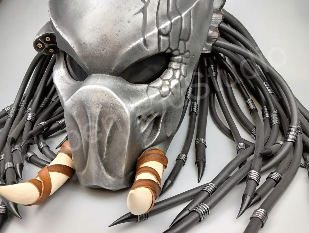 Tracker Predator Mask With Tusks – Cosplay Helmet – Predator Prop - Wearable Version - Etsy