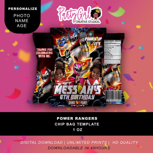 Power Rangers Water Bottle Labels - Etsy