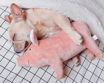 Plush Pig Dog Toy | Etsy