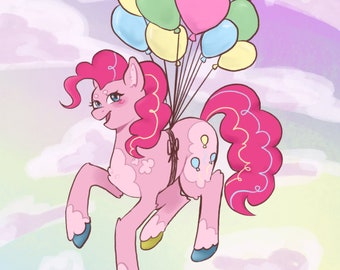 Pinkie Pie Print MLP Fanart - Etsy