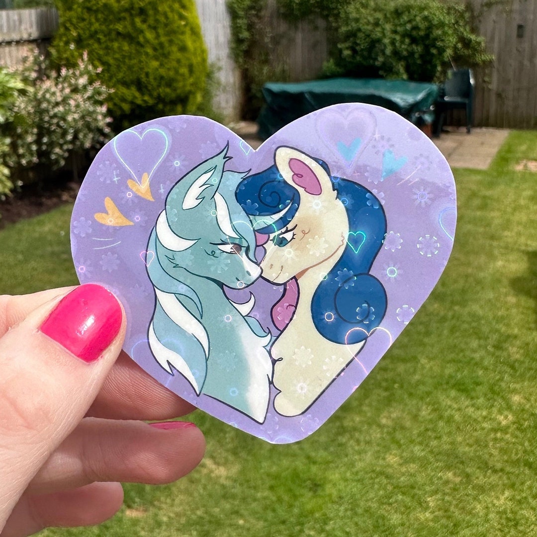 Lyra Heartstrings X Bonbon Heart Sticker and Badge - Etsy