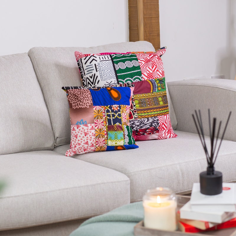 Patchwork Cushion - Etsy Australia