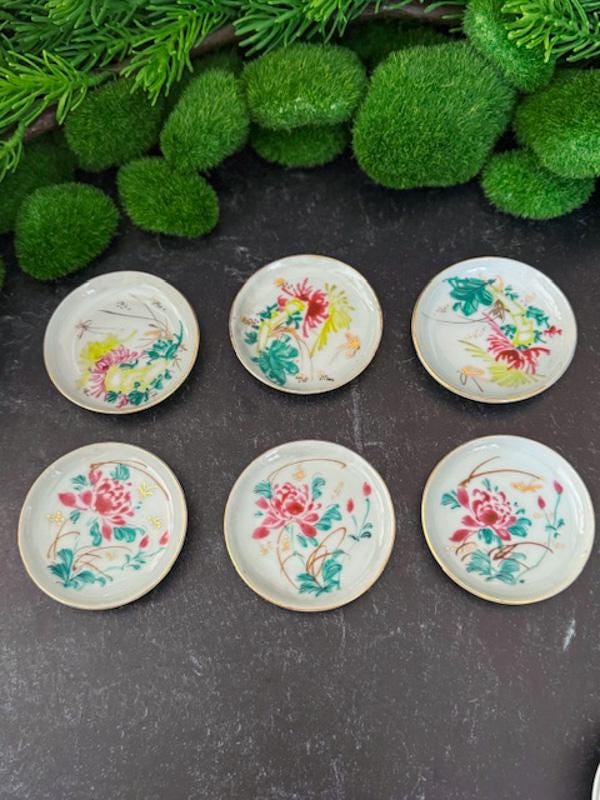 Set of Miniature Porcelain Dishes - Etsy