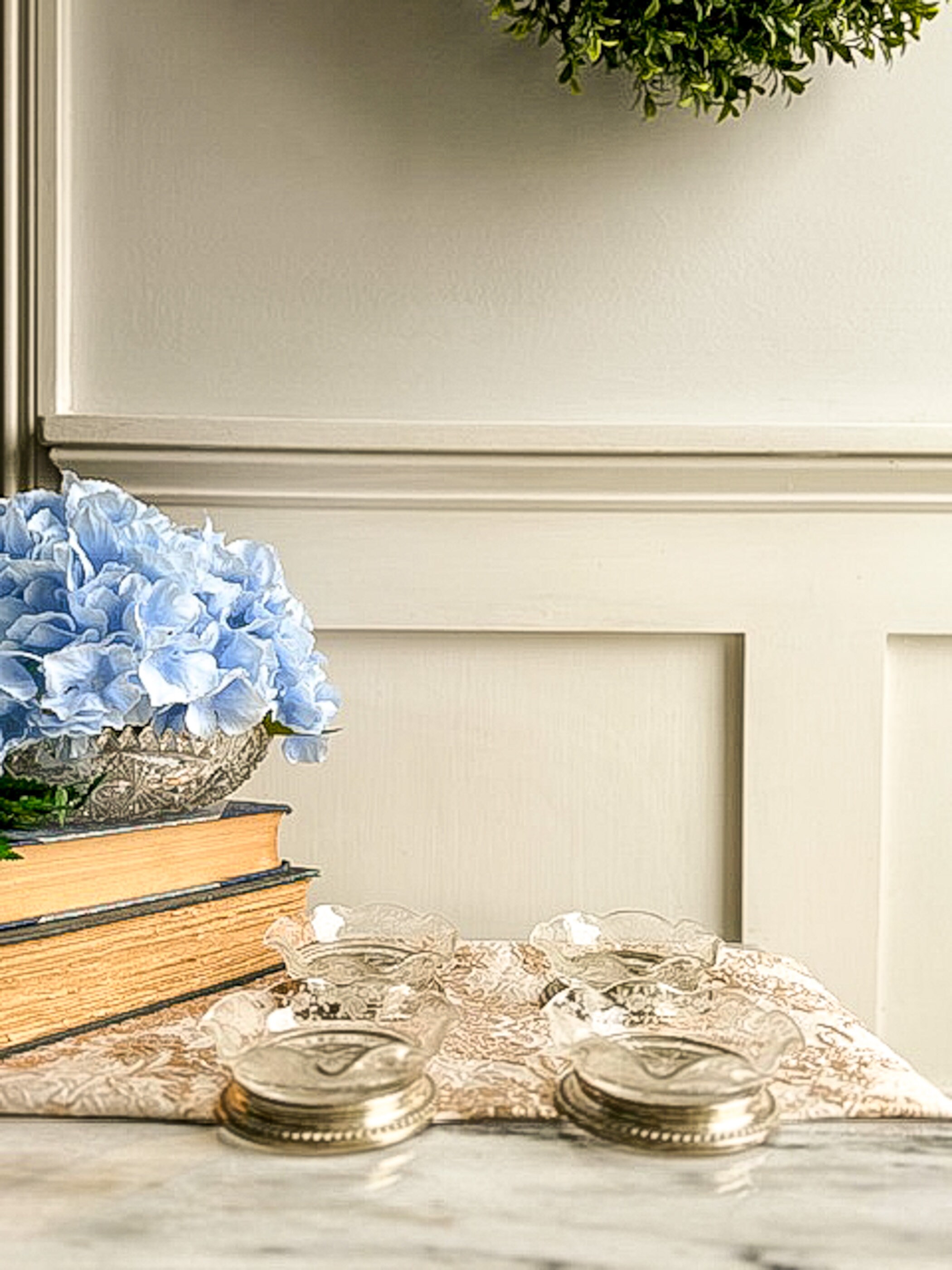 Rare Cambridge Chantilly Glass & Sterling Silver Coasters - Etsy