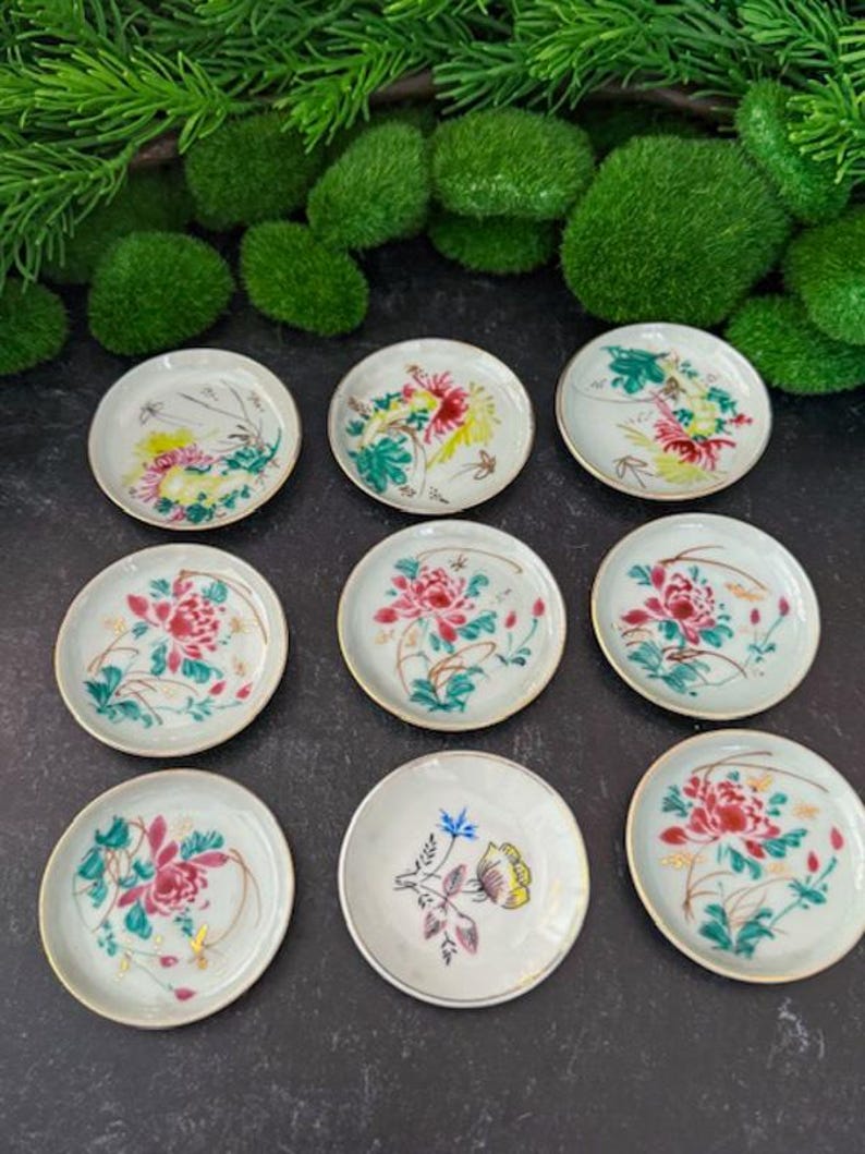Set of Miniature Porcelain Dishes - Etsy