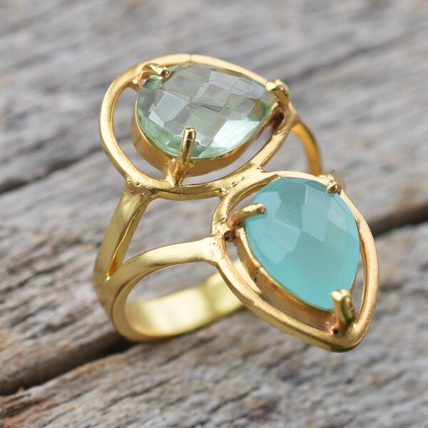 Aqua and Gold - Etsy