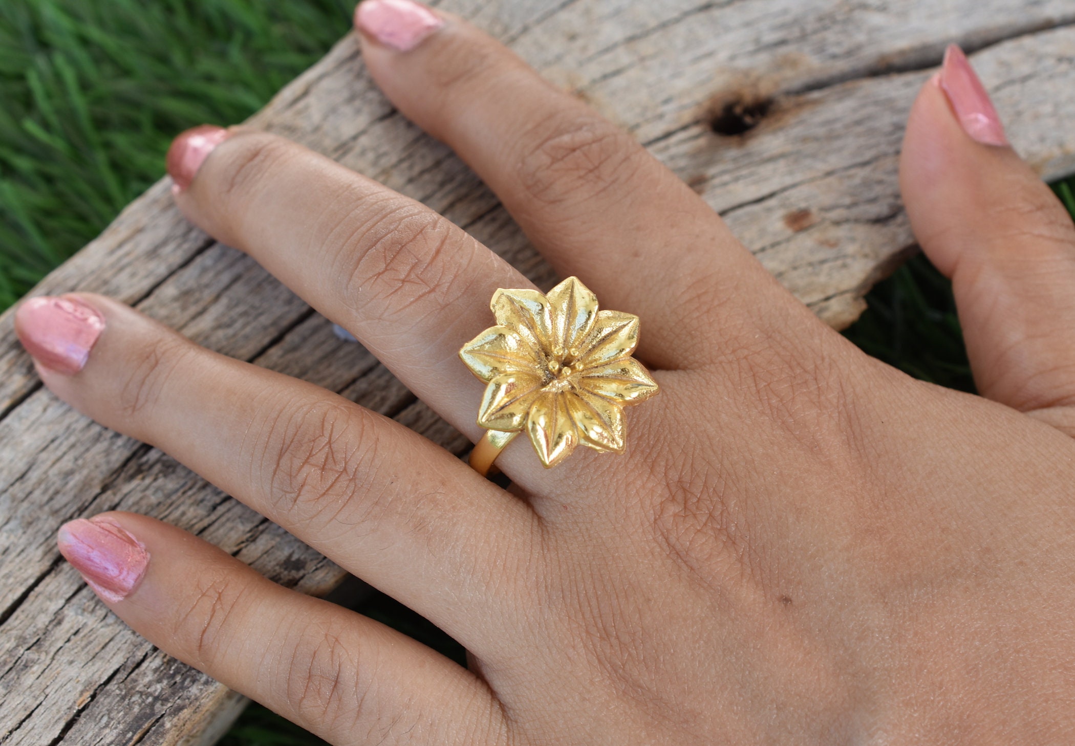 Gold Rings Personalized gifts Bridal Ring Engagement | Etsy