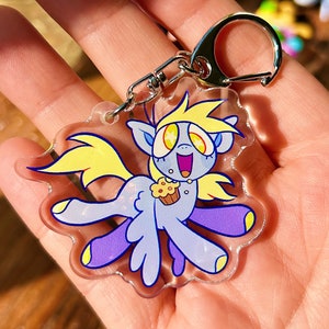 Derpy Hooves My Little Pony Double Sided Epoxy Acrylic Charm & Glitter ...