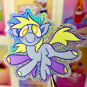 Derpy Hooves My Little Pony Double Sided Epoxy Acrylic Charm & Glitter ...
