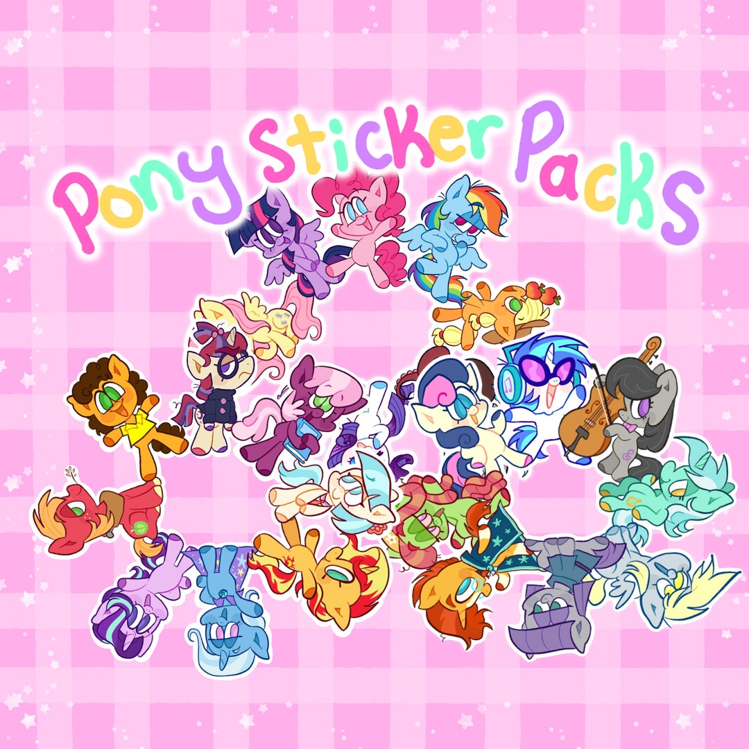 MLP Pony Sticker Packs - Etsy