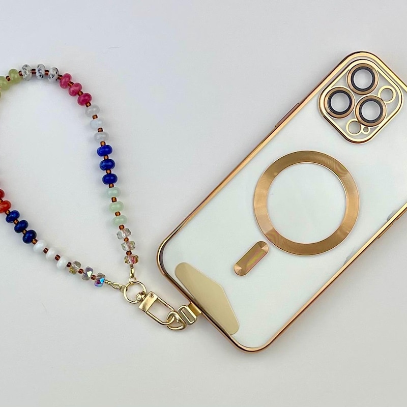 Gemstone iPhone Lanyard - Etsy