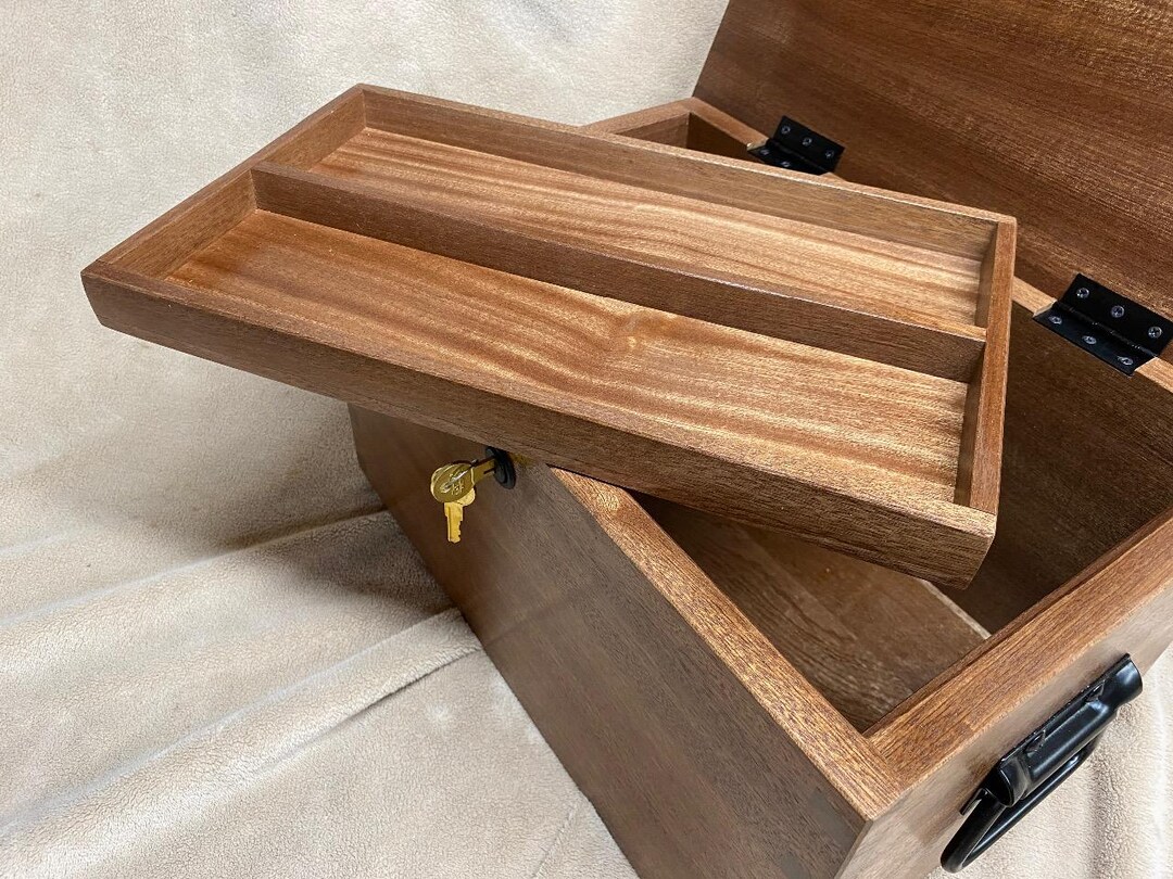 Memory Chest, Small Hope Chest, Mahogany Wood Chest, Mahogany Memory ...