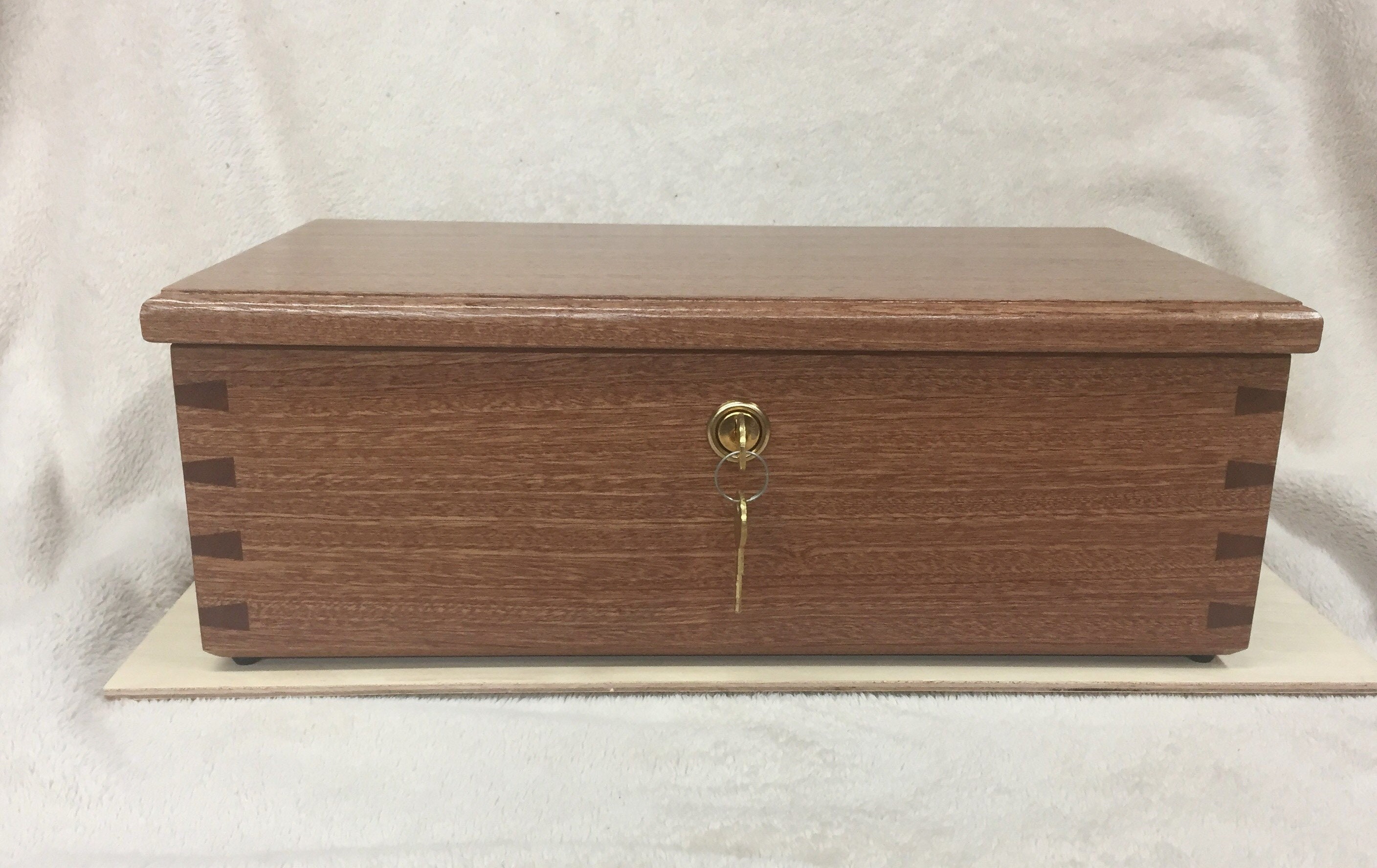 LARGE MAHOGANY KEEPSAKE Box Solid Wood | Etsy