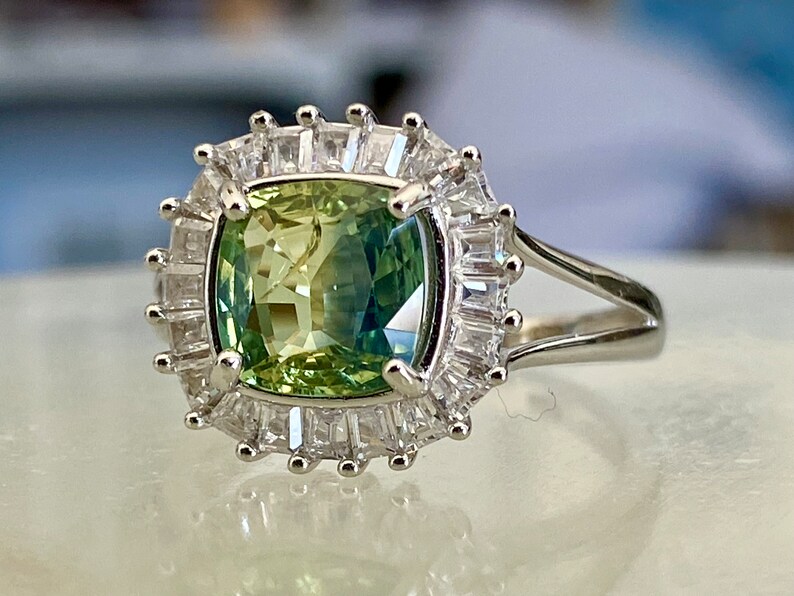 Beautiful 2.02CT 100% Natural Bi-color Ceylon Sapphire & Topaz - Etsy