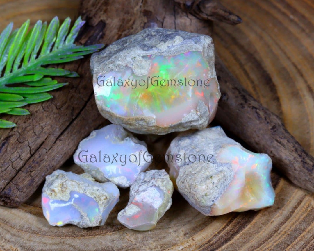 100 Pcs White Opal Raw Crystals Bulk Raw Opal Rough Opal Welo Opal AAA ...