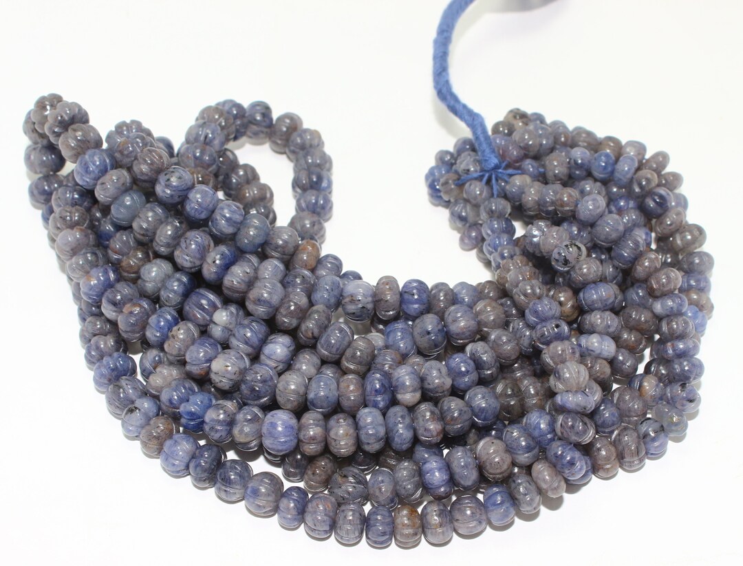 Tanzanite Carved Watermelon Shape Beads 7mm to 8mm Tanzanite Carving ...