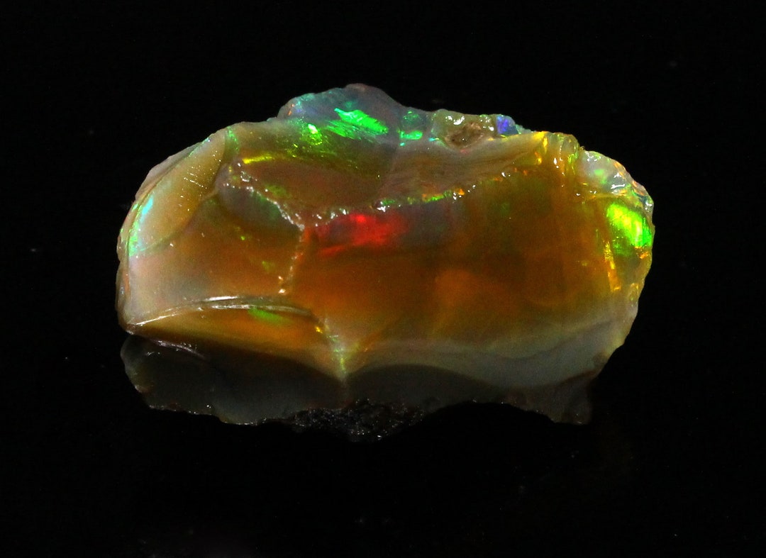 44.00 Carat Lot Natural Fire Opal Rough Top Quality Genuine Ethiopian ...
