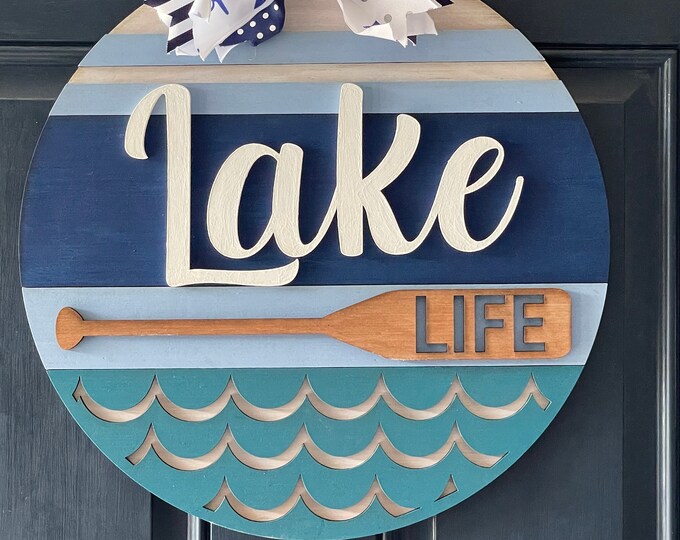 Lake Life Door Hanger - Etsy