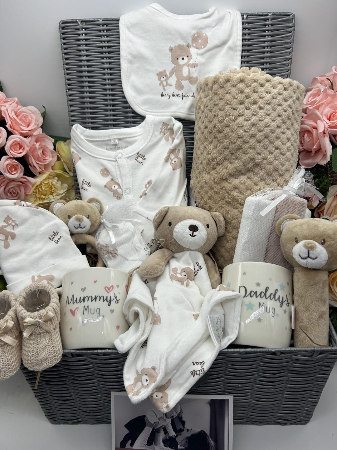 New Safari Luxury Baby Hamper. New Parent Gift Box, New Baby Gift ...