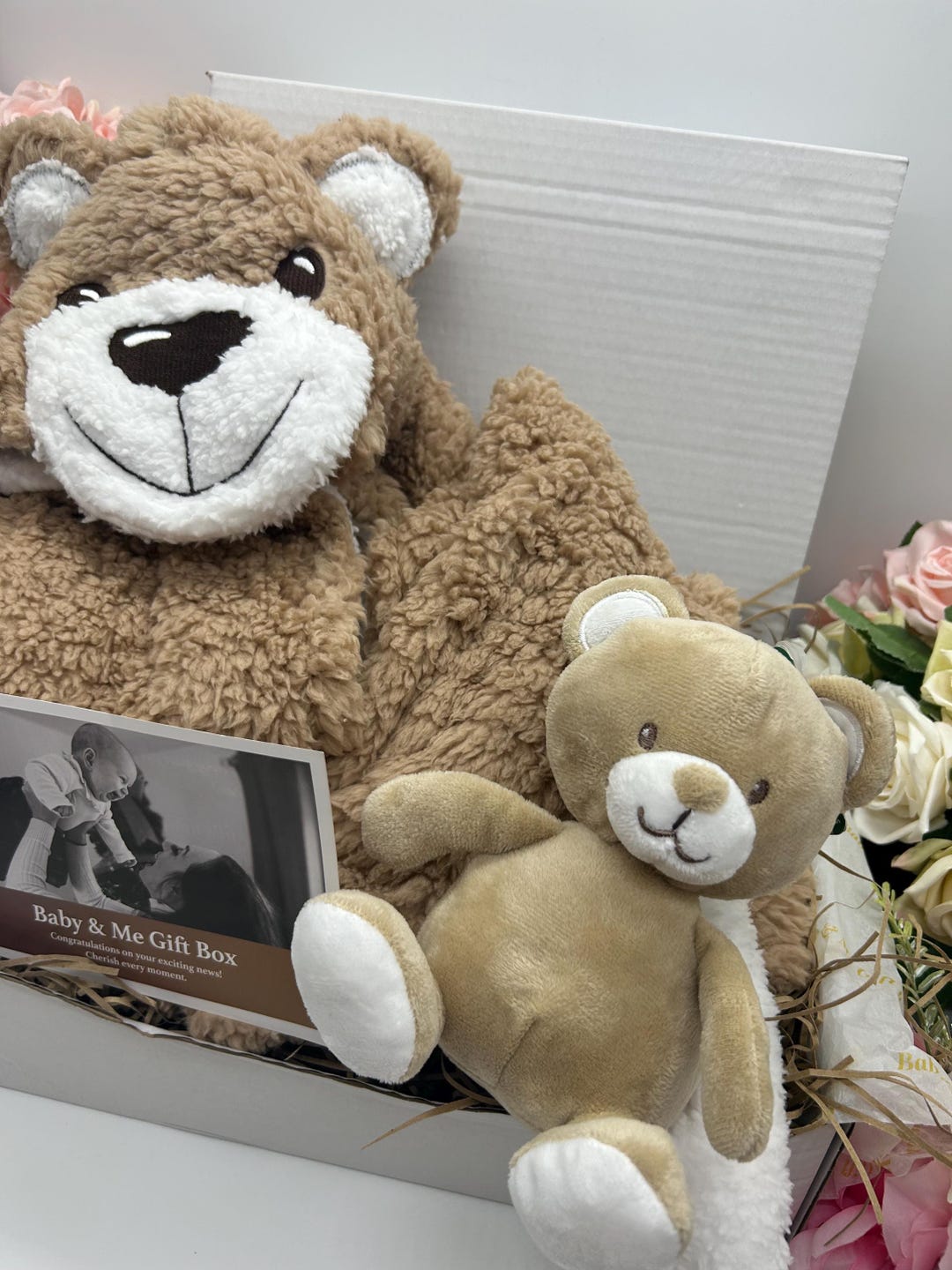 New Baby Gift, Baby Hamper, Unisex Baby Bear Hamper & Baby Girl Hamper ...