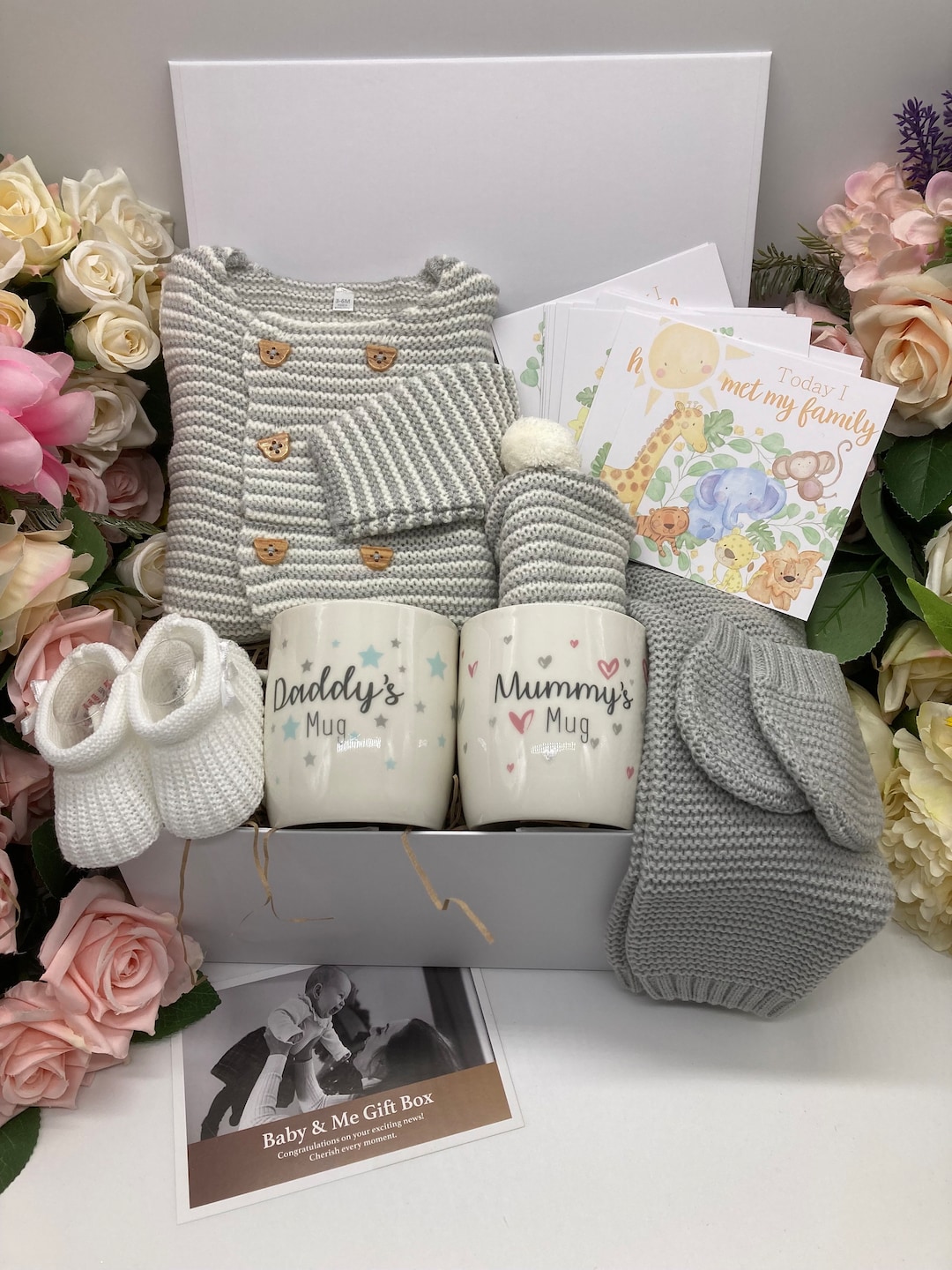 New Baby Gift, Baby Hamper, Unisex Baby Hamper & Baby Girl Hamper, Baby ...