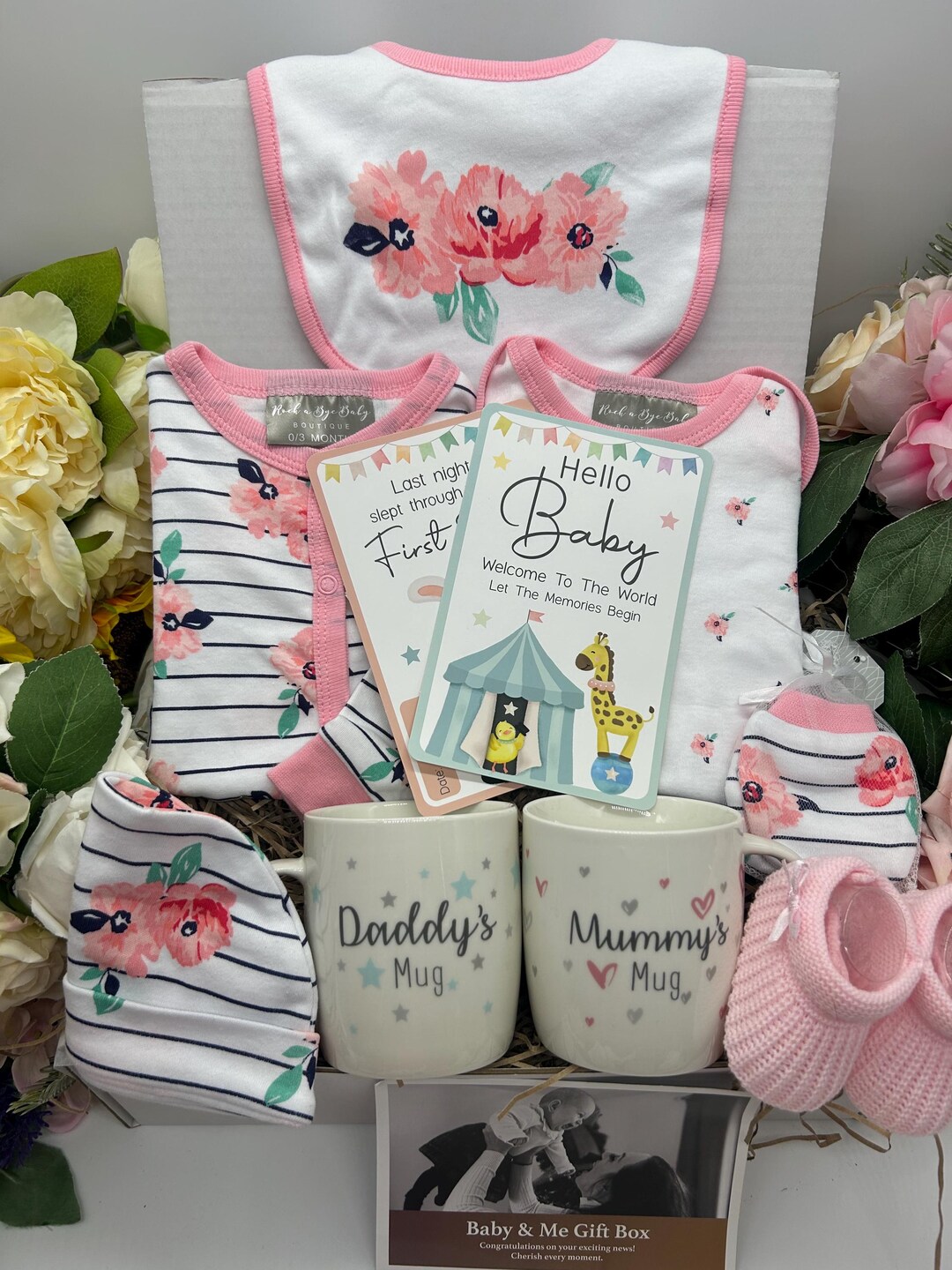 Baby Hamper. New Parent Gift Box, New Baby Gift, Unisex Baby Hamper ...