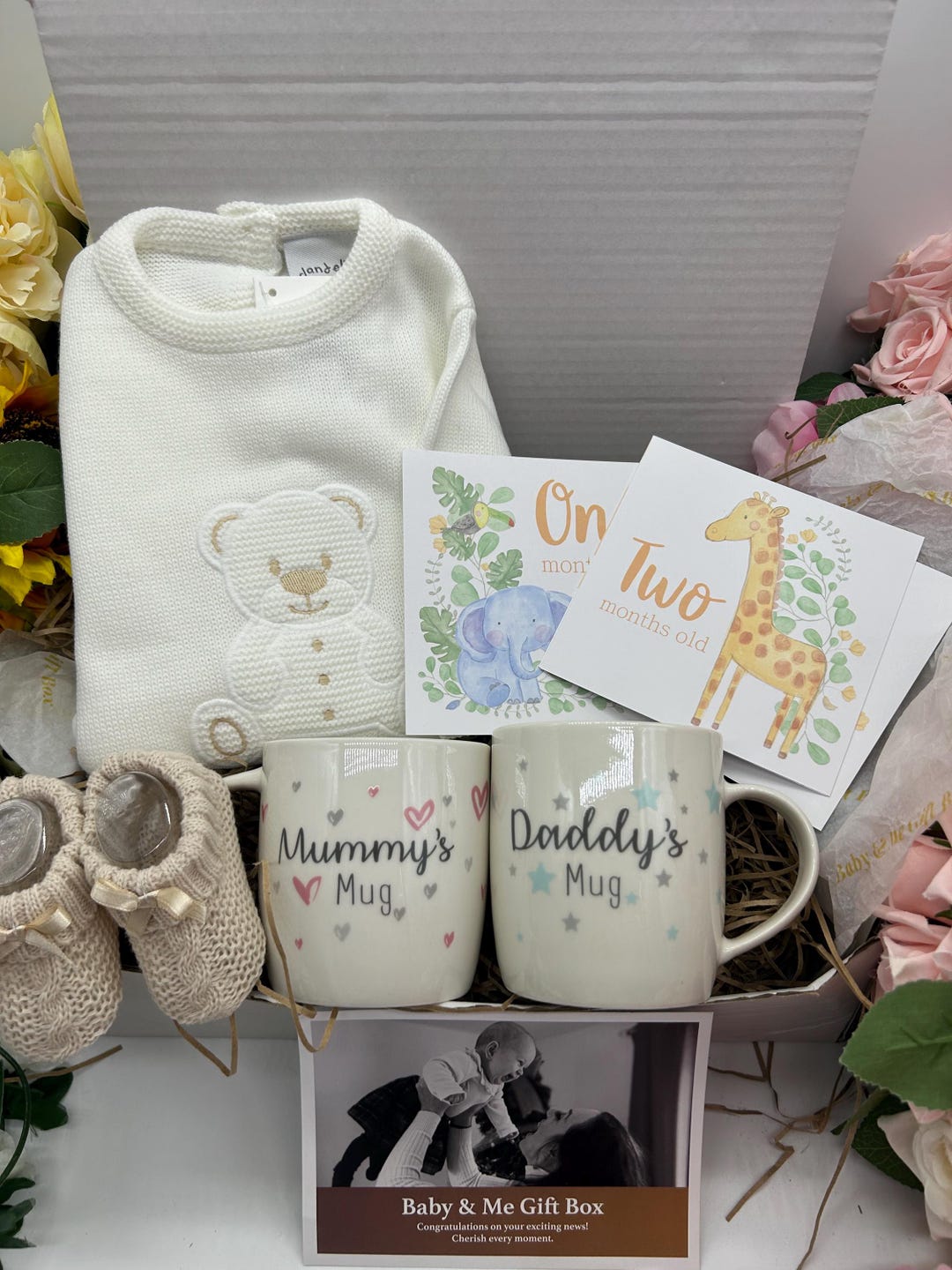 New Baby Hamper. New Parent Gift Box, New Baby Gift, Unisex Baby Hamper ...