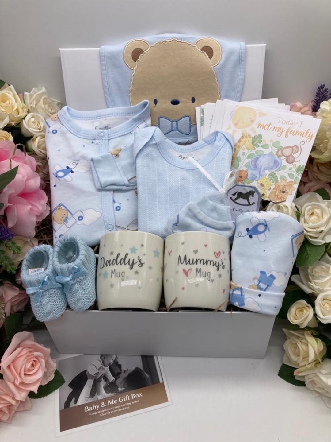 Baby Boy Hamper. New Parent Gift Box, New Baby Gift, New Baby Hamper ...