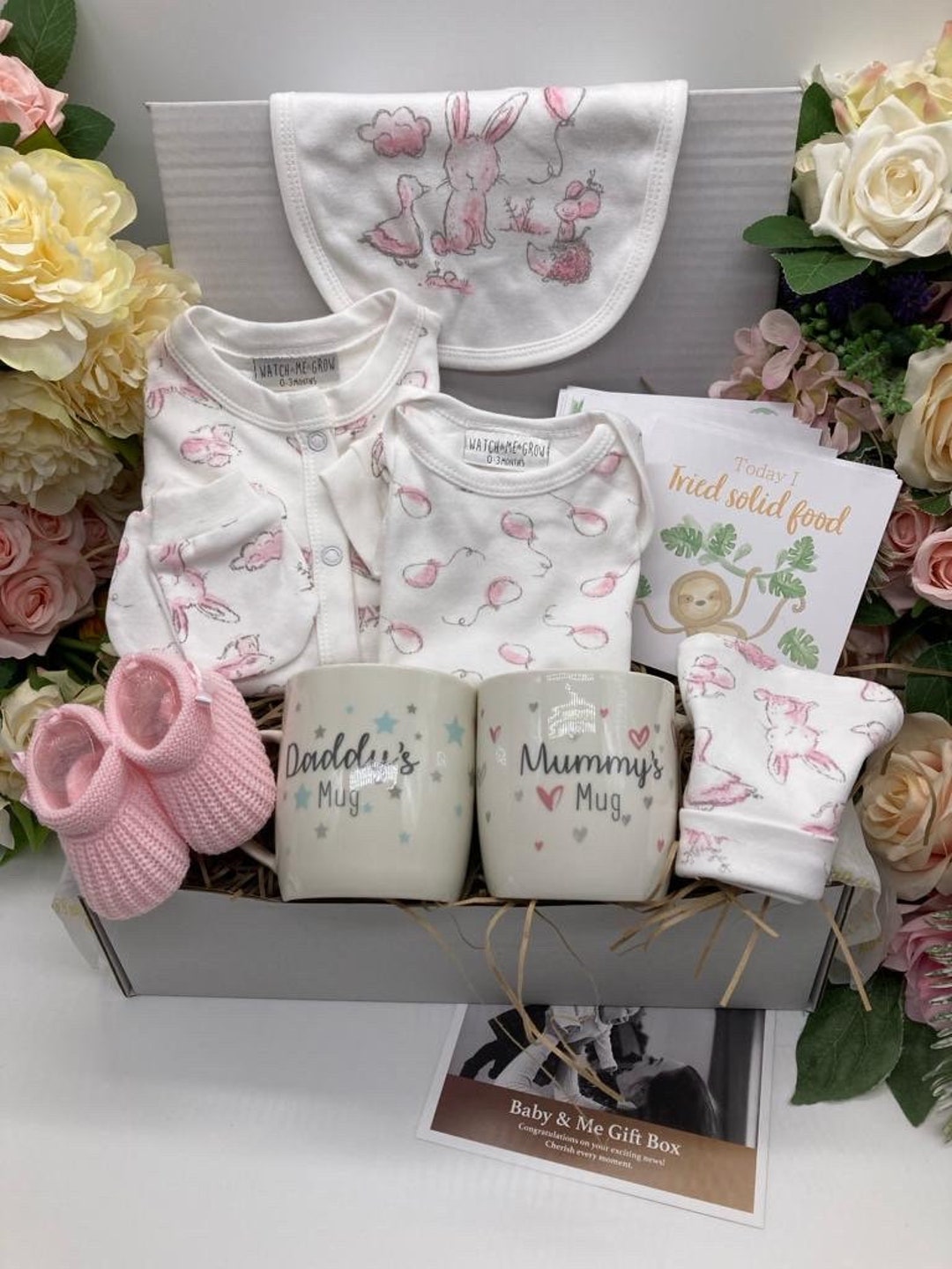 Baby Hamper. New Parent Gift Box, New Baby Gift, Unisex Baby Hamper ...