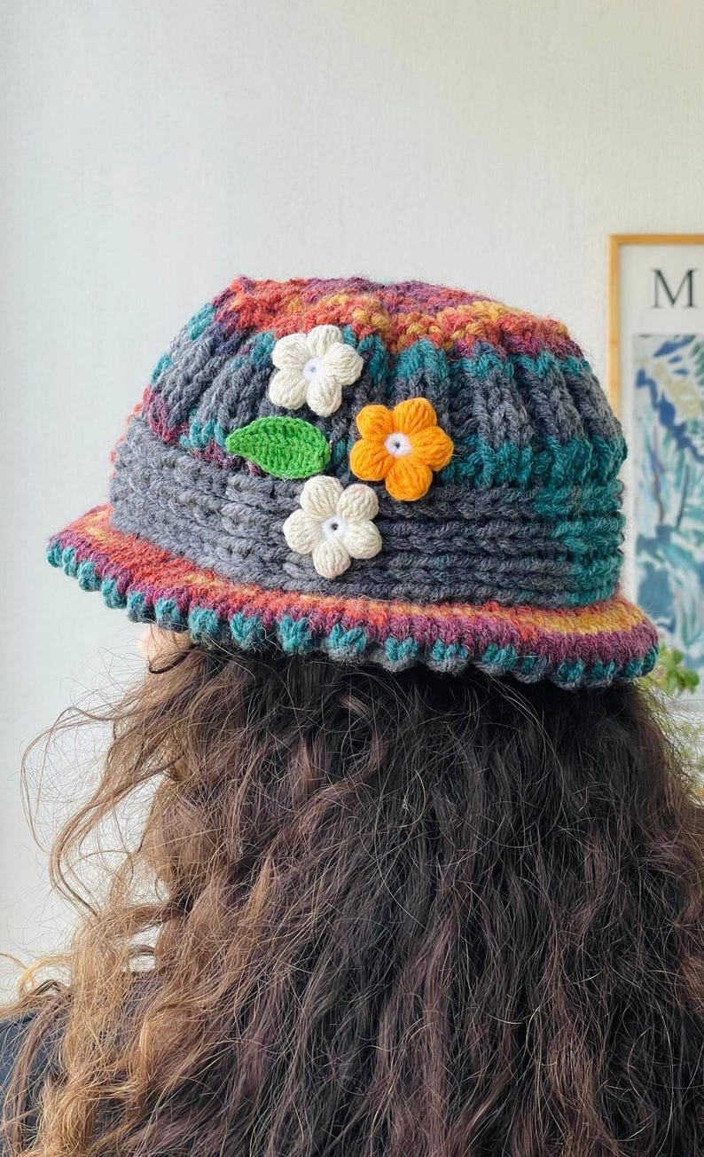 Bucket Hat Knitting Pattern PDF, Step by Step Tutorial for Beginners - Etsy