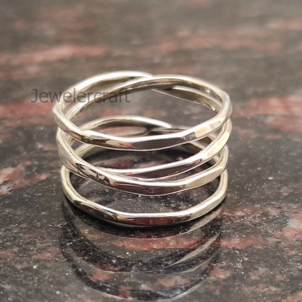 Silver Spiral Ring - Etsy