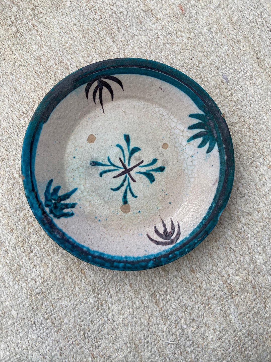 Antique Handmade Asia Plate,27cm,decorative Plate,antique Asia Plate ...