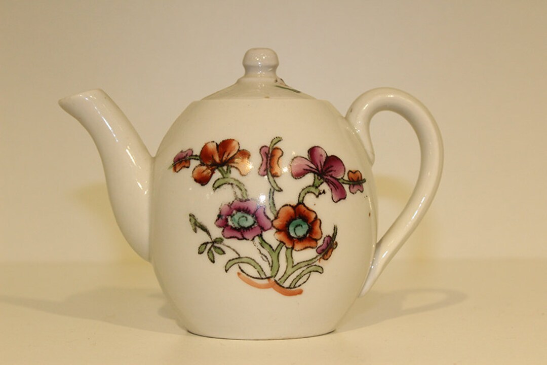 9 Cm Decorative Teapot,uzbek Teapot,floral Pattern Teapot,white ...