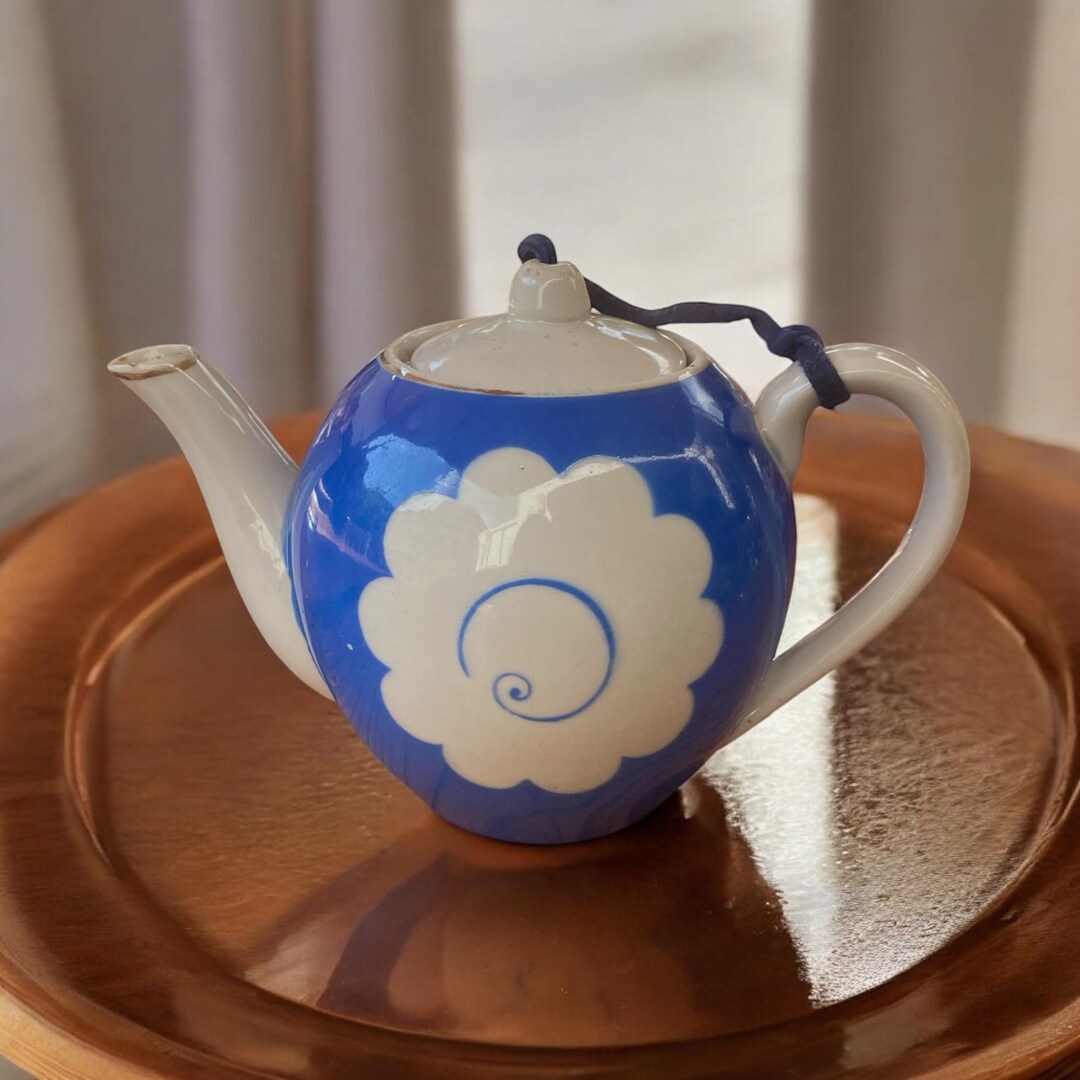 Porcelain Teapot,vintage Teapot,asia Teapot,uzbek Teapot,blue Teapot ...