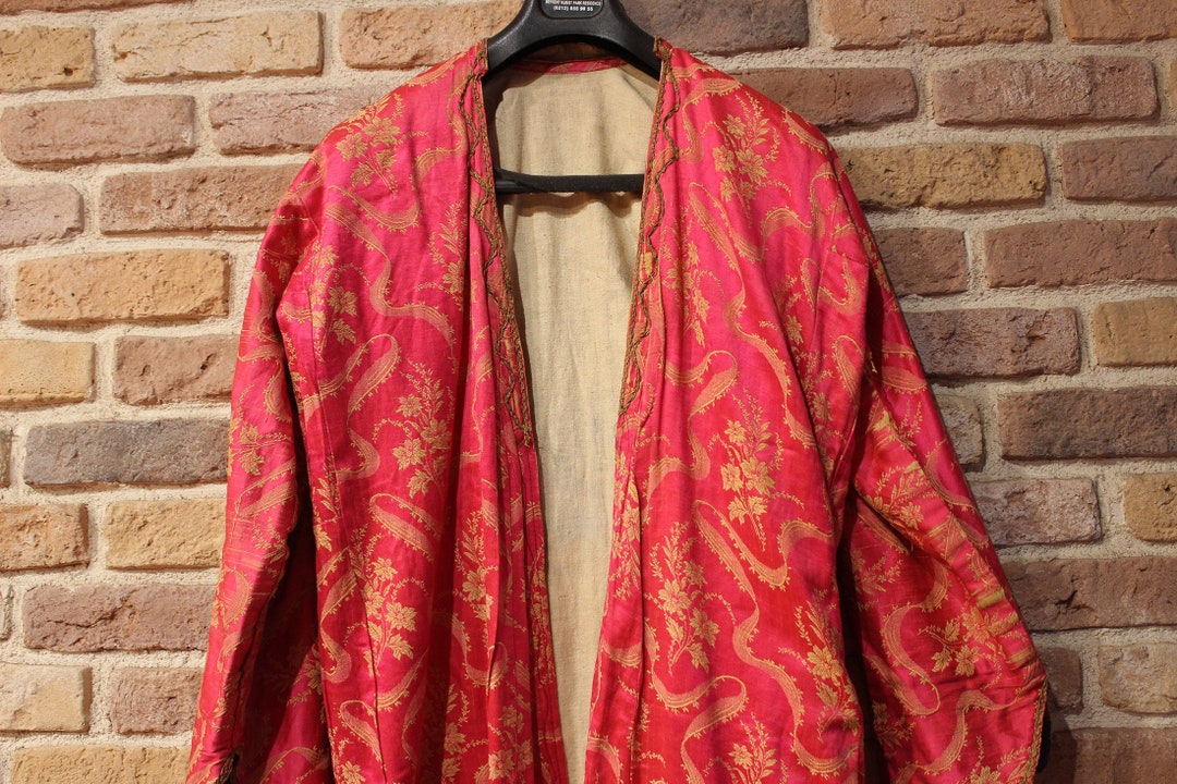 Vintage Ottoman Robe: Handmade Gold Bindalli Costume, 1950s Uzbekistan ...