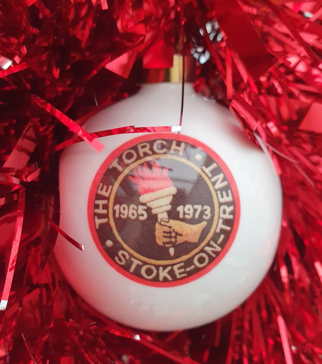 Northern Soul Memorabilia Xmas Christmas the Goldern Torch Bauble - Etsy UK