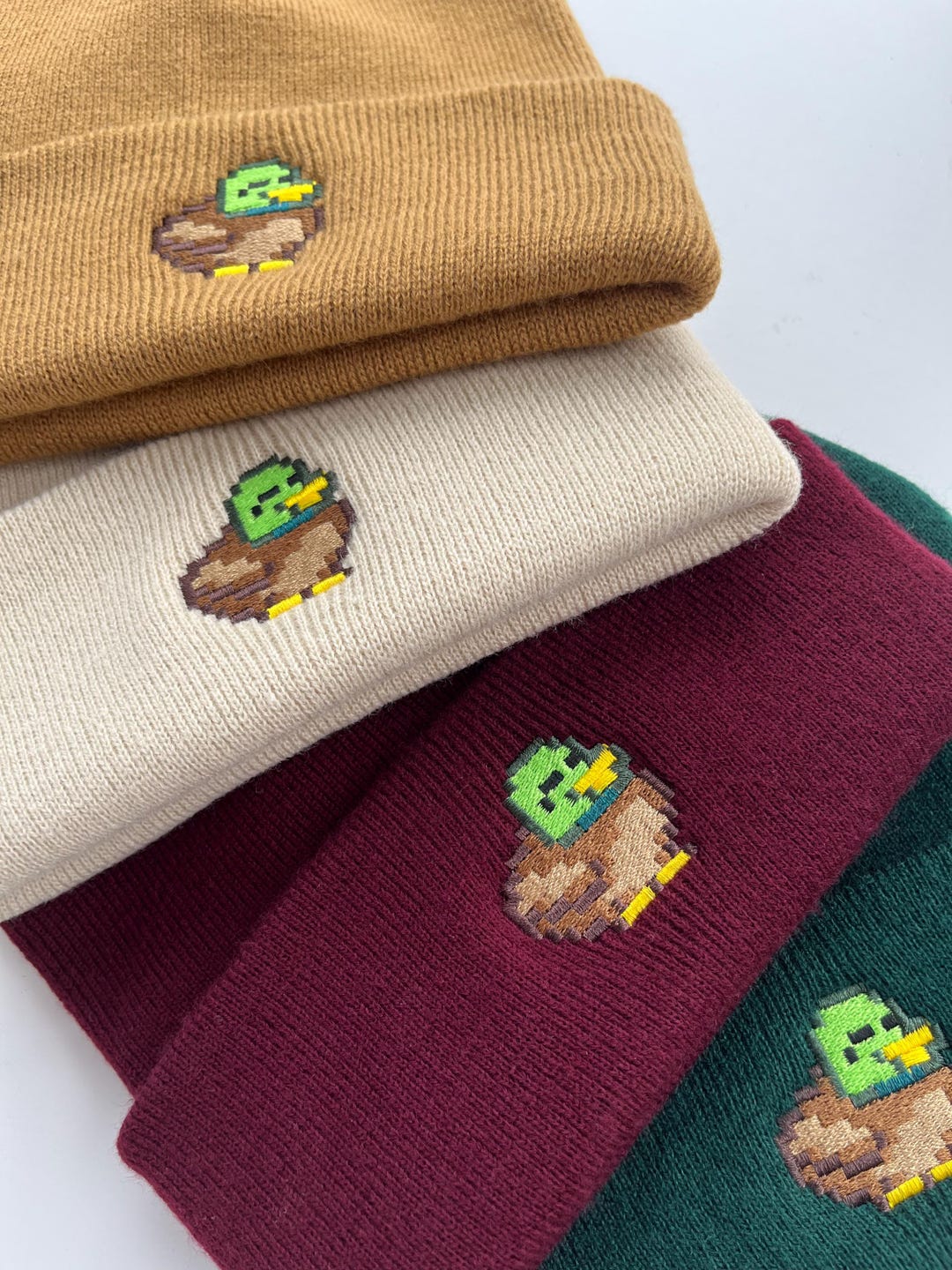 Pixel Duck Beanie | Cozy Gaming Gift - Etsy