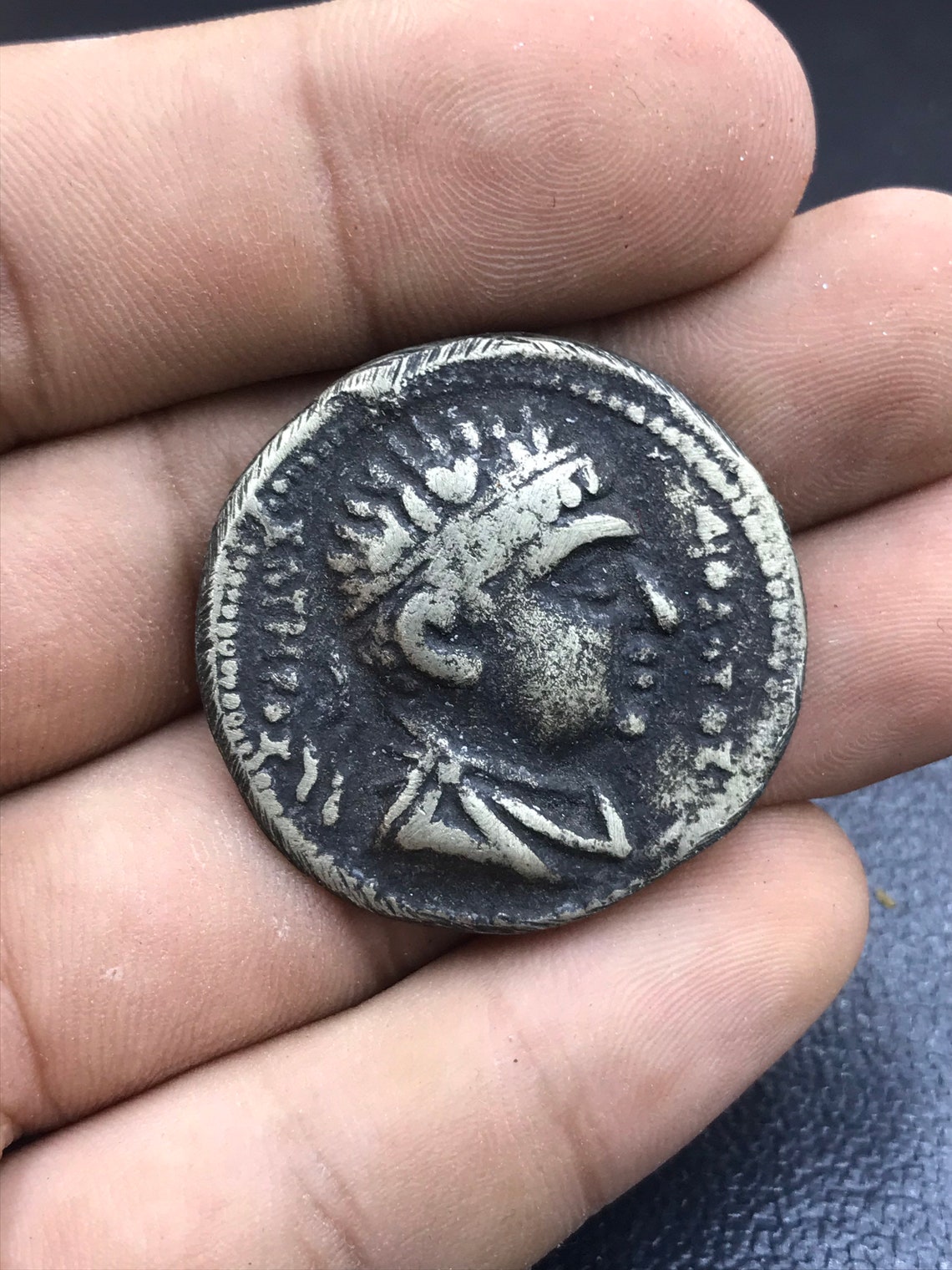 Tremendous pure real Bactrian vintage brass coin vintage | Etsy